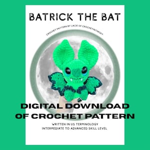 Batrick the Bat Crochet Pattern - Etsy