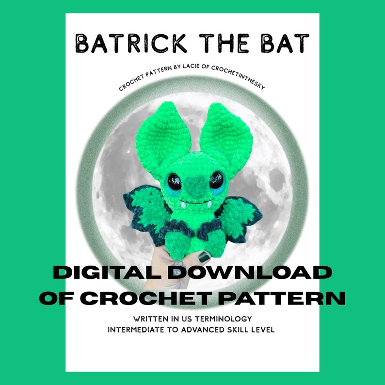 Batrick the Bat Crochet Pattern - Etsy