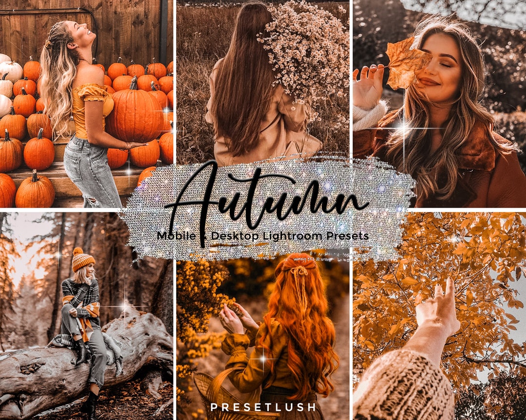 3 Autumn Presets for Mobile and Desktop, Fall Lightroom Presets, Autumn ...