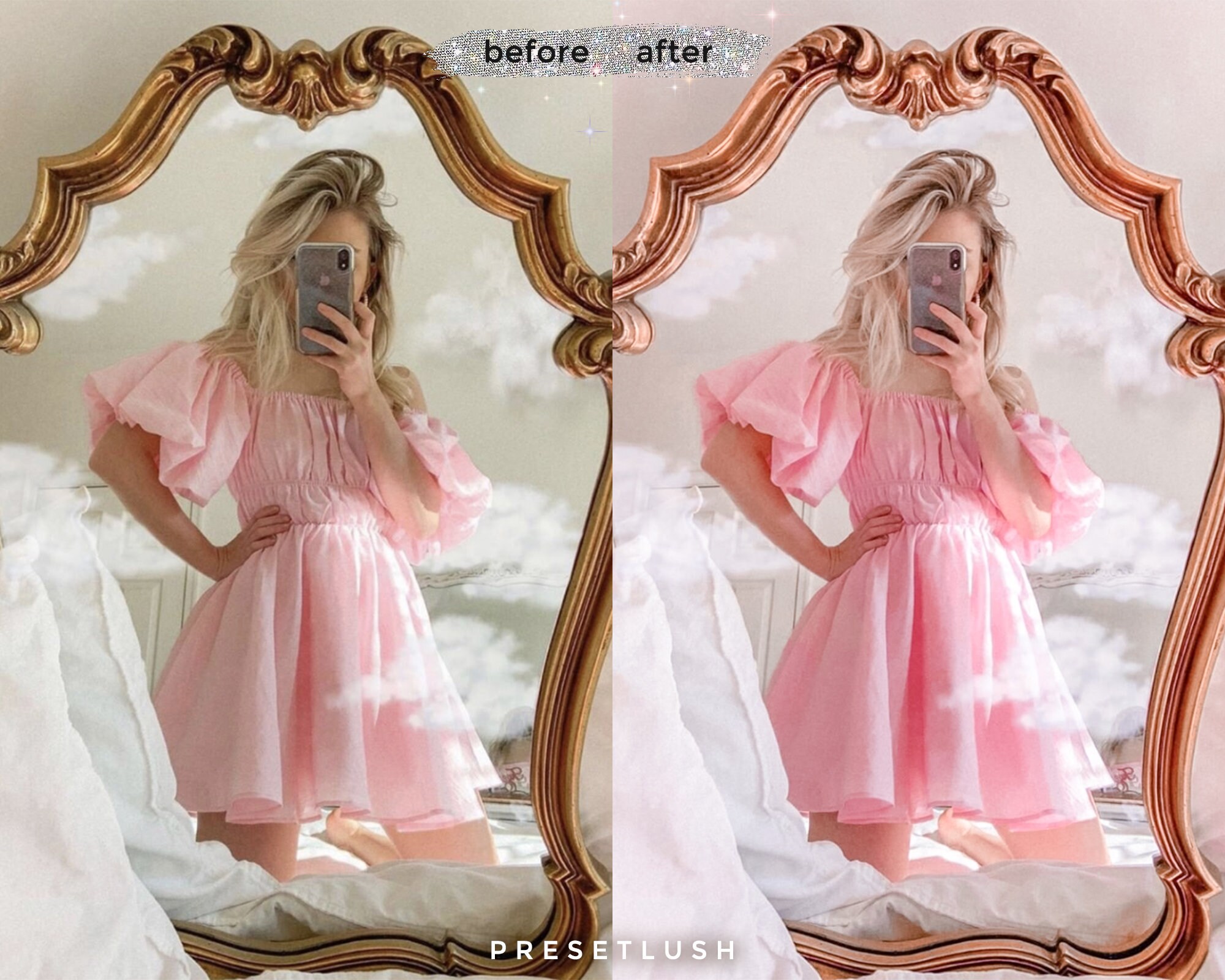 3 Pink Mobile and Desktop Lightroom Presets Pink Lover - Etsy
