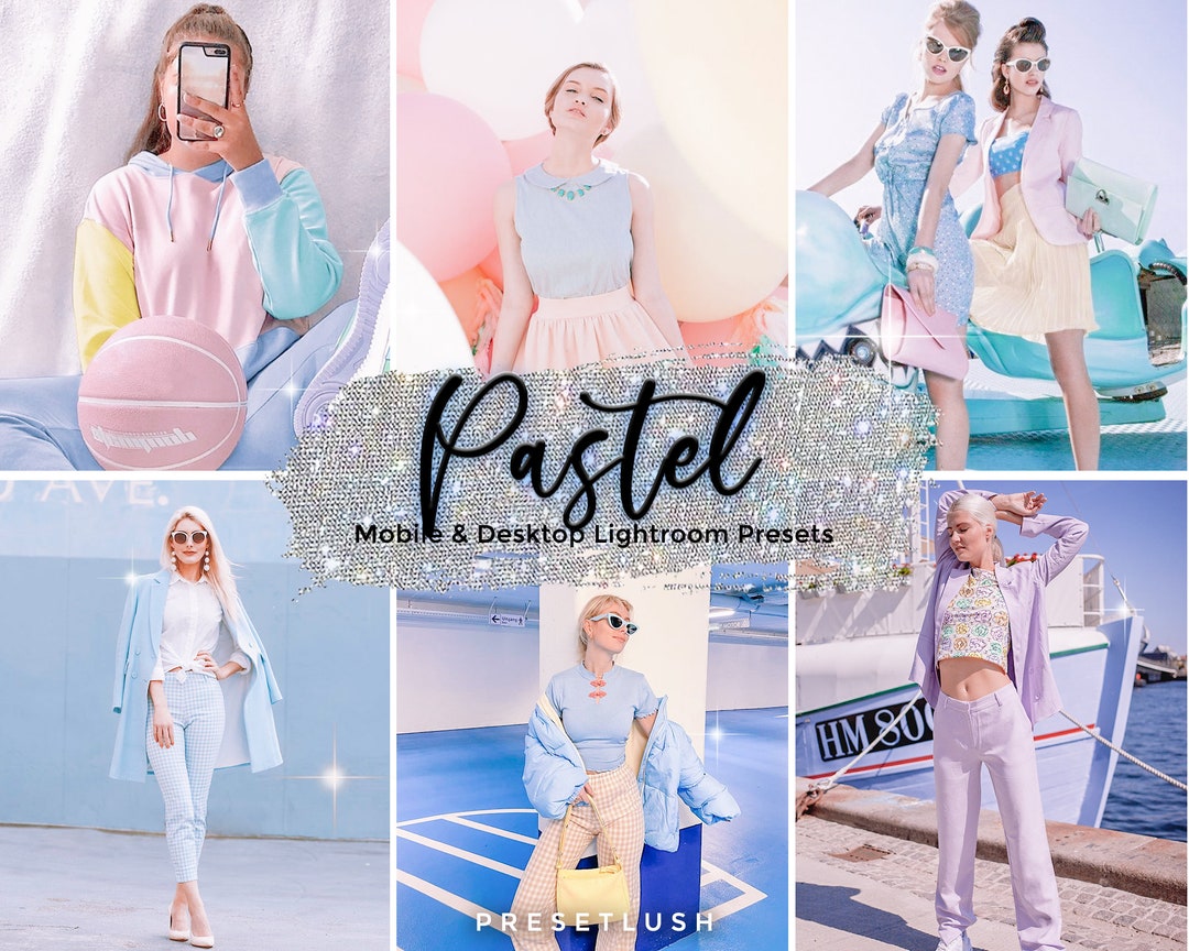 10 Pastel Pink Lightroom Mobile & Desktop Presets, Vibrant Presets ...