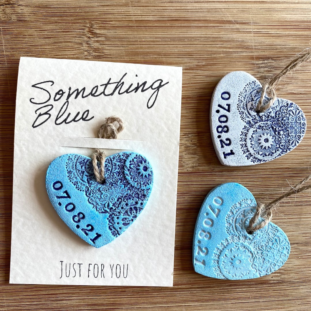 Something Blue for the Bride - Personalised Bride Gift - Add Any Date ...