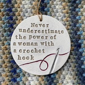 Crochet Gift Quote Plaque Sign for Crochet Room Gift for Crochet Lover ...