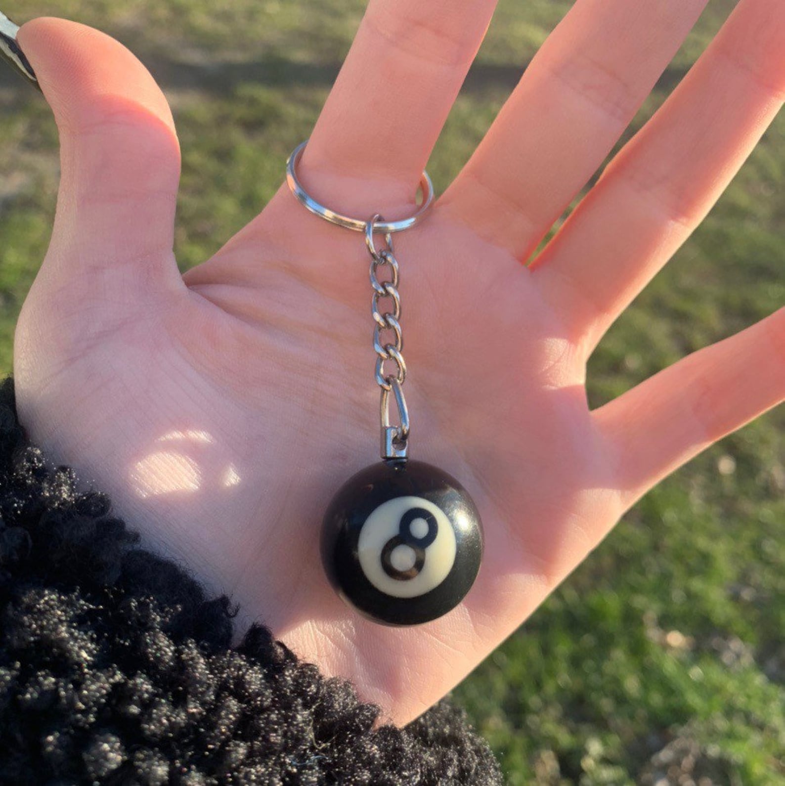 8 Ball Keychain | Etsy