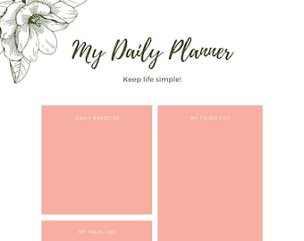 Printable Daily Dog Planner, Cute Dog Theme Day Planner, Puppy Daily ...
