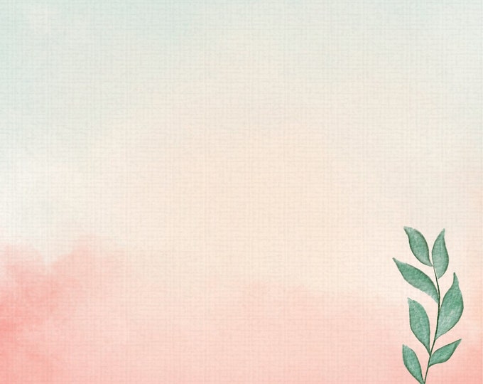 Watercolor Printable Notepage - Etsy