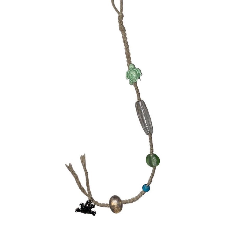 Natural Hemp Macrame Glass Beaded Handmade Decoration - Etsy