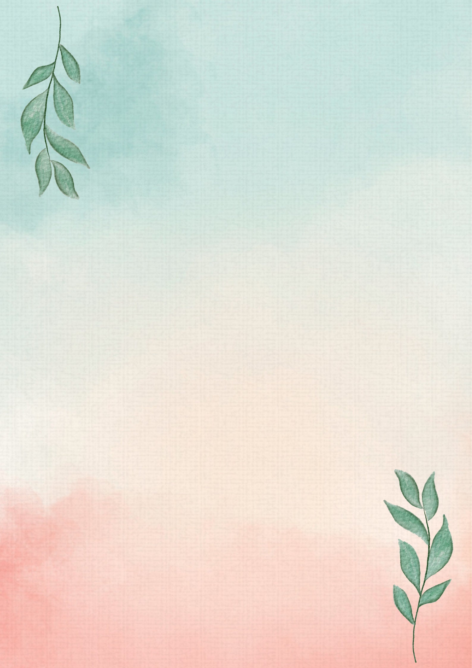 Watercolor Printable Notepage - Etsy