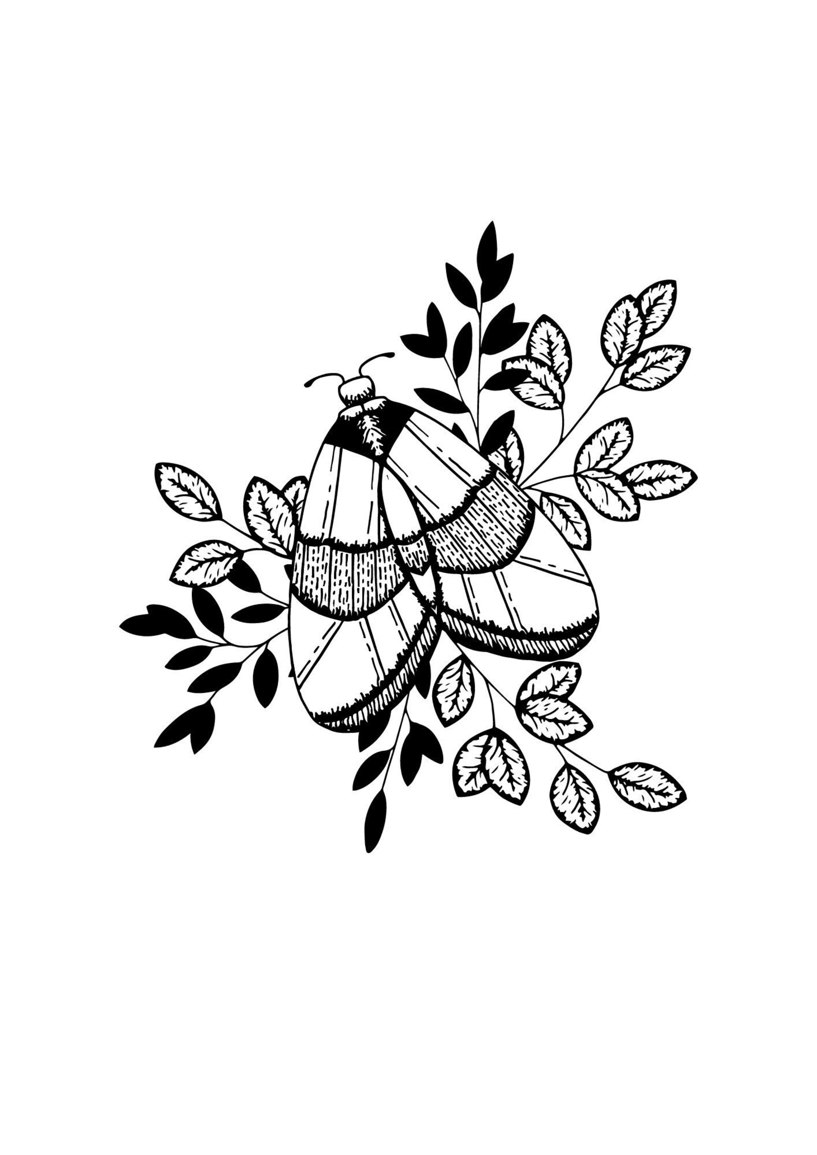 Botanical Coloring Pages: Bugs, Flowers, Plants - Printable Nature Art ...