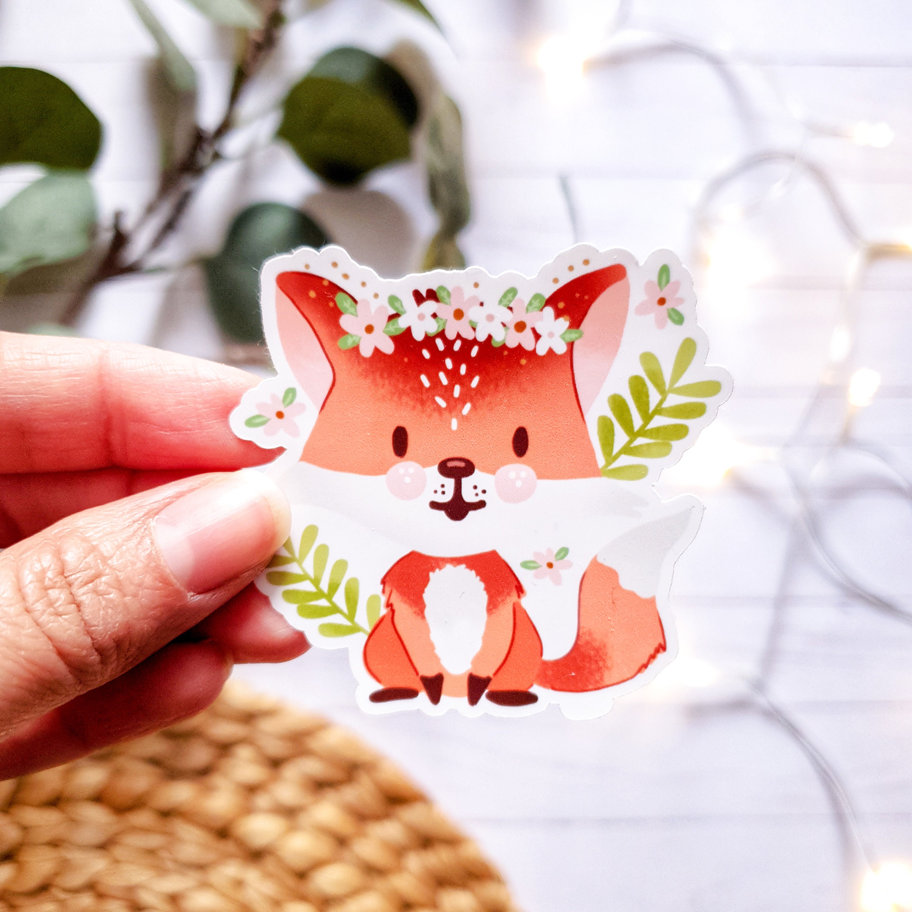 Foxy Flower Power Vinyl Sticker Pack Matte Sticker Pack - Etsy