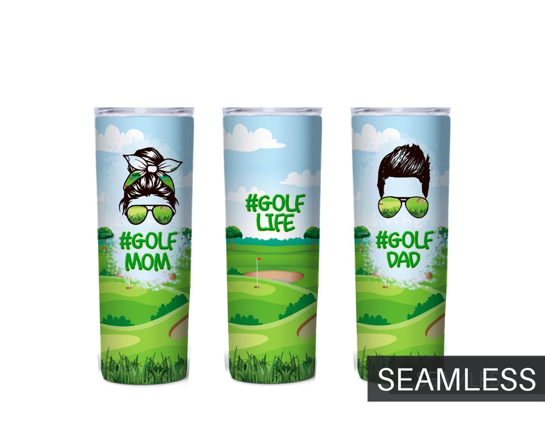 Golf Tumbler Sublimation, Seamless Pattern, Skinny Tumbler Wrap 20 Oz ...