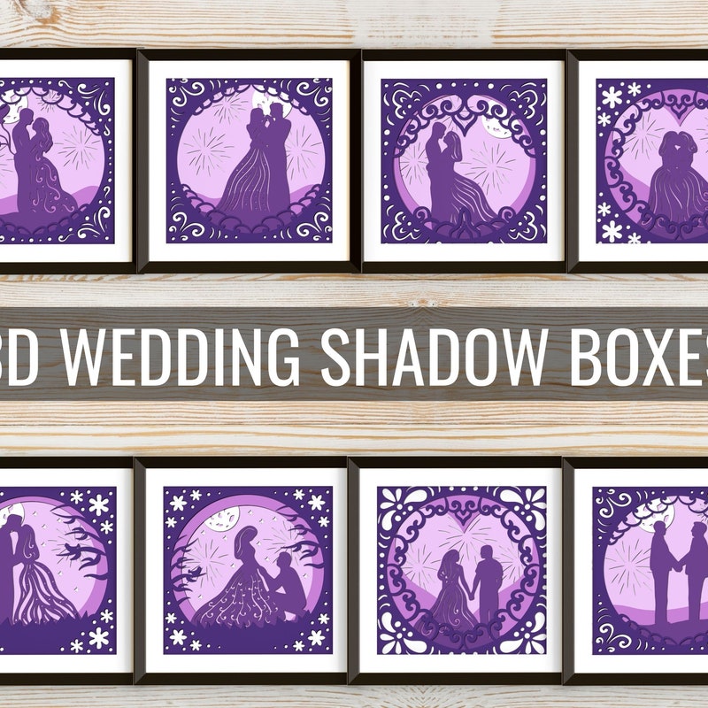 Wedding Shadow Box - Etsy