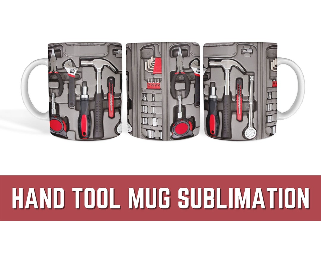 Hand Tool Mug Sublimation Seamless Pattern 11oz Mug - Etsy