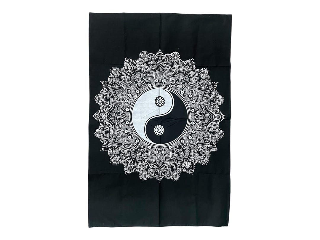 Mandala Yin Yang Tao Batik Tao Tapestry - Etsy