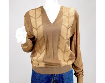 Leather Patchwork Sweater - Etsy