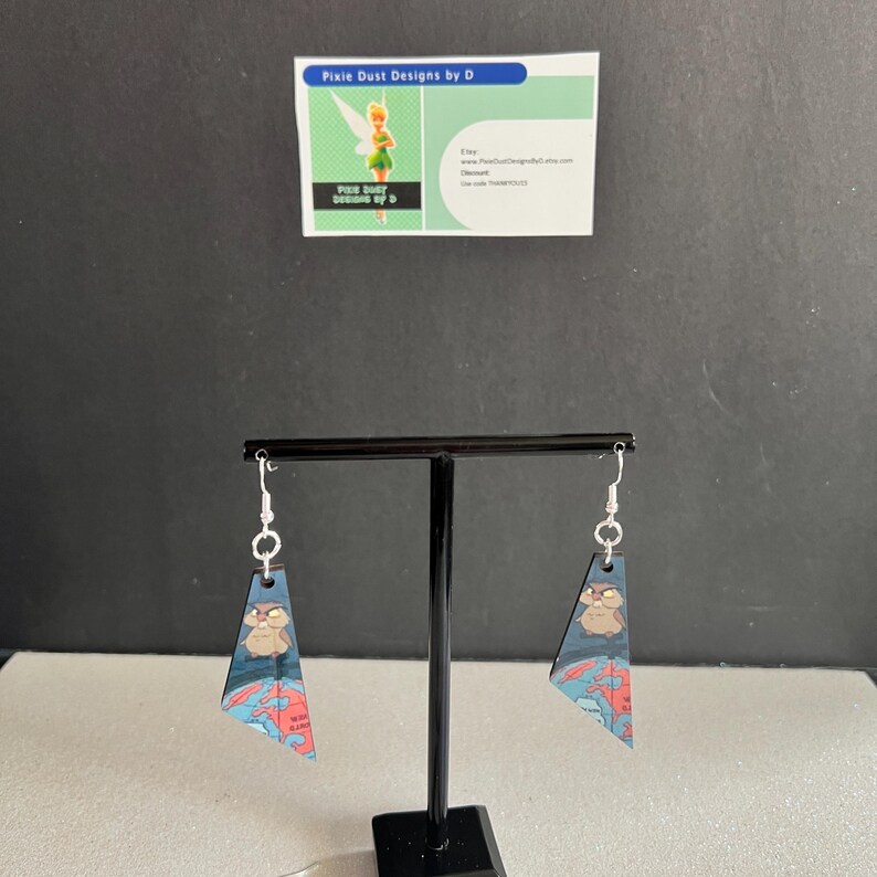 Archimedes Owl Earrings: the Sword in the Stone Sterling Silver - Etsy