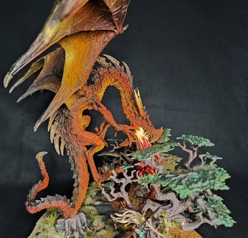 Red Dragon, Dungeons & Dragons Miniatures - Etsy