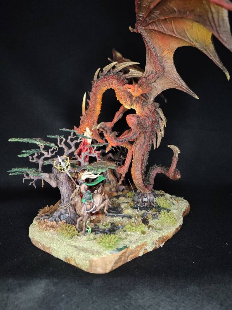 Red Dragon, Dungeons & Dragons Miniatures - Etsy