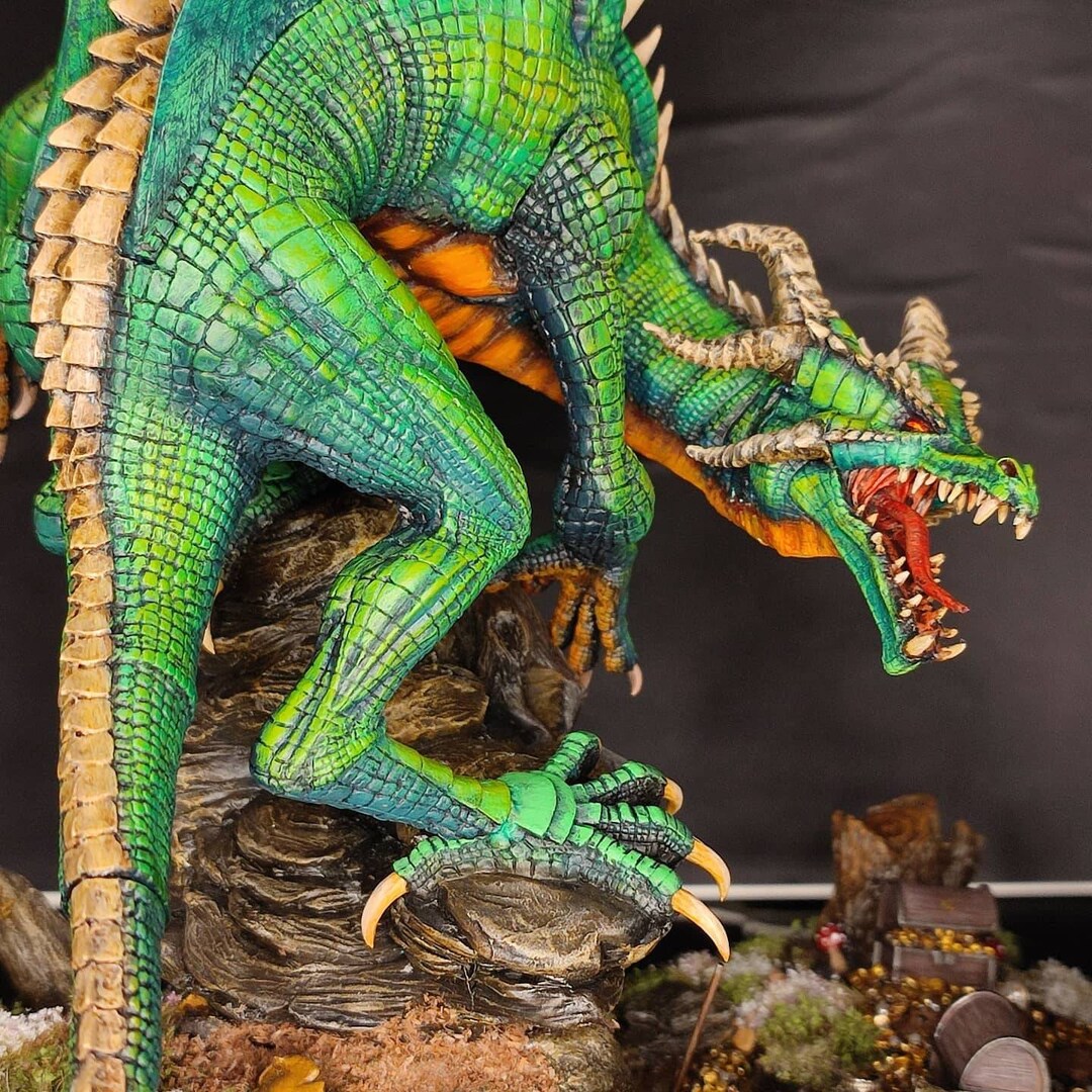 Green Dragon, Dungeons & Dragons Miniatures - Etsy