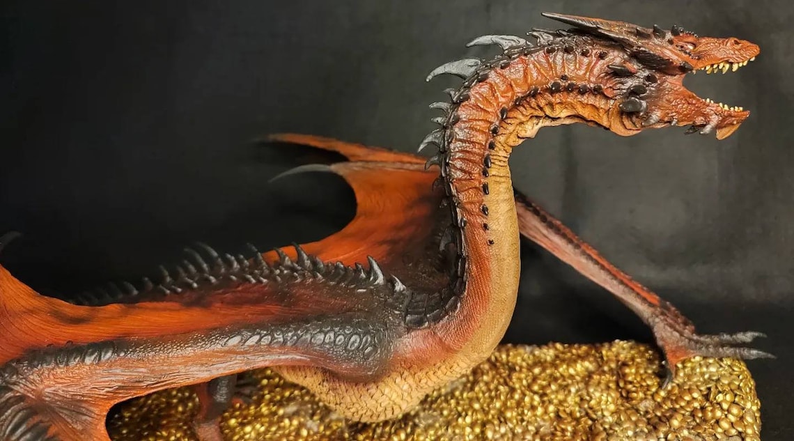 Smaug the Dragon, Lord of the Rings Miniatures, the Hobbit - Etsy
