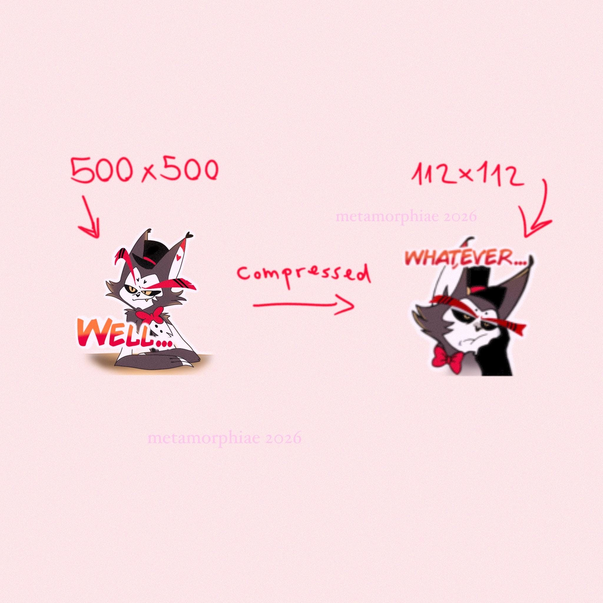 Twitch Emote Set of 6 - Husk Hazbin Hotel / Themed High Quality for ...