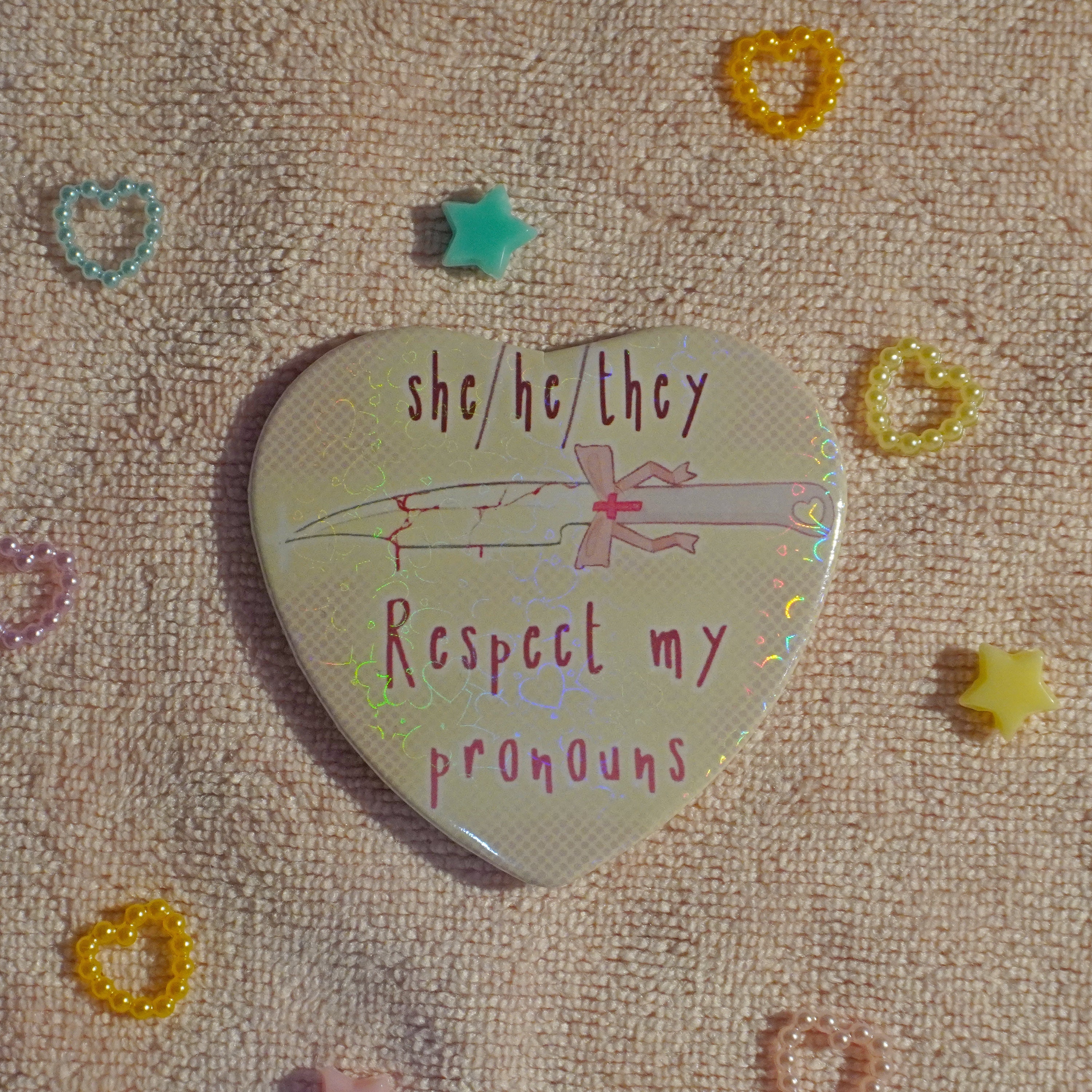 Pronouns Gender Pins She He They - Etsy