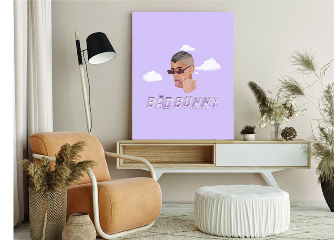 Bad Bunny Graphic Poster - Etsy