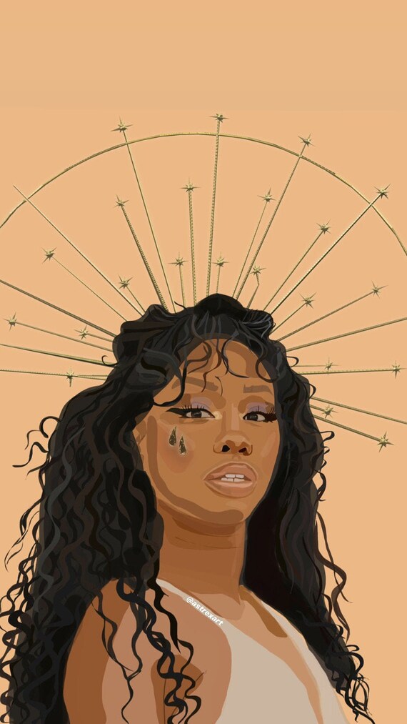 SZA graphic poster painting | Etsy