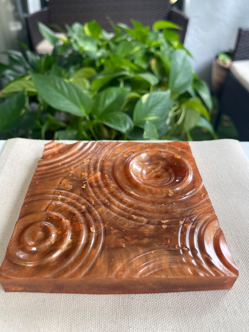 Copper Propagation Station includes Pothos Plant Cutting and Rock Base ...