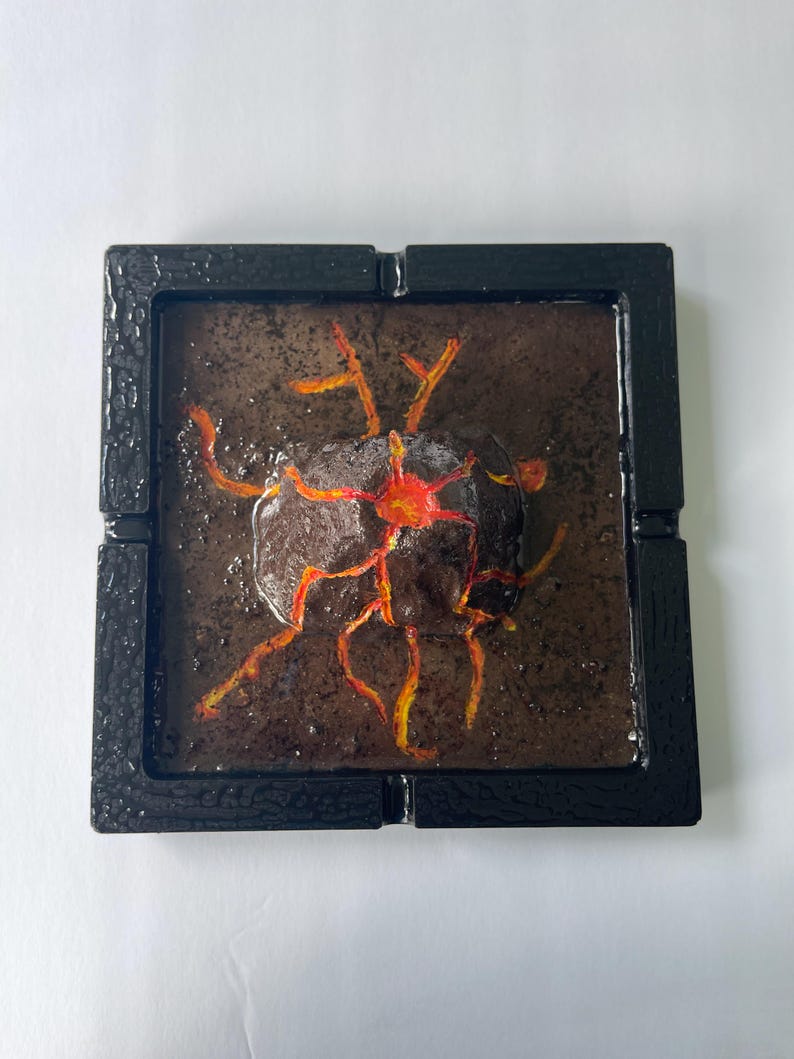 Rare 3D Volcanic Eruption Ashtray - Etsy