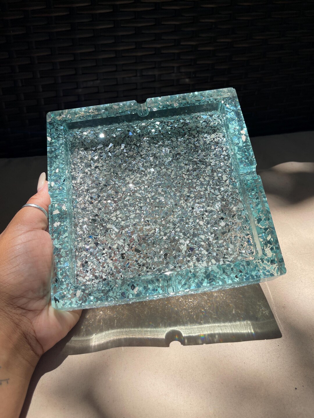 Rare "broken Glass" Ashtray! - Etsy
