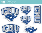 Christopher Newport Captains 10 Pack Collegiate Vinyl Decal - Etsy