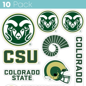 Colorado State Rams 10 Pack Sticker - officially Licensed Decals - Etsy