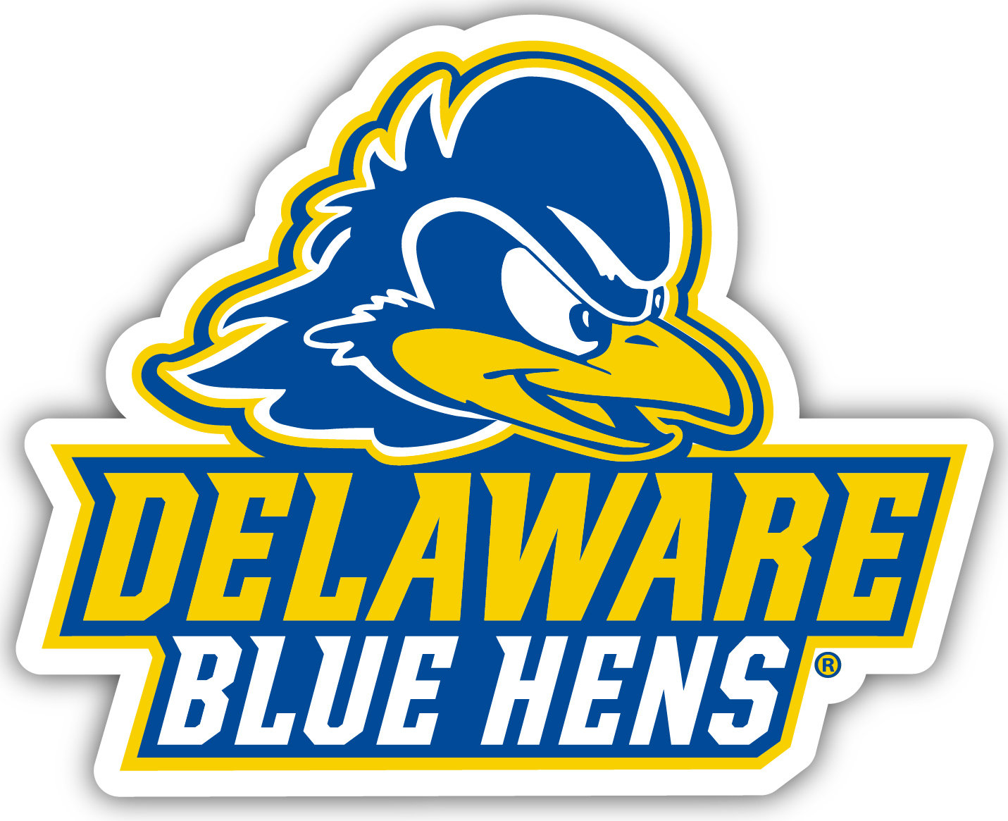 Delaware Blue Hens Officially Licensed Vinyl Sticker - Multiple Sizes ...