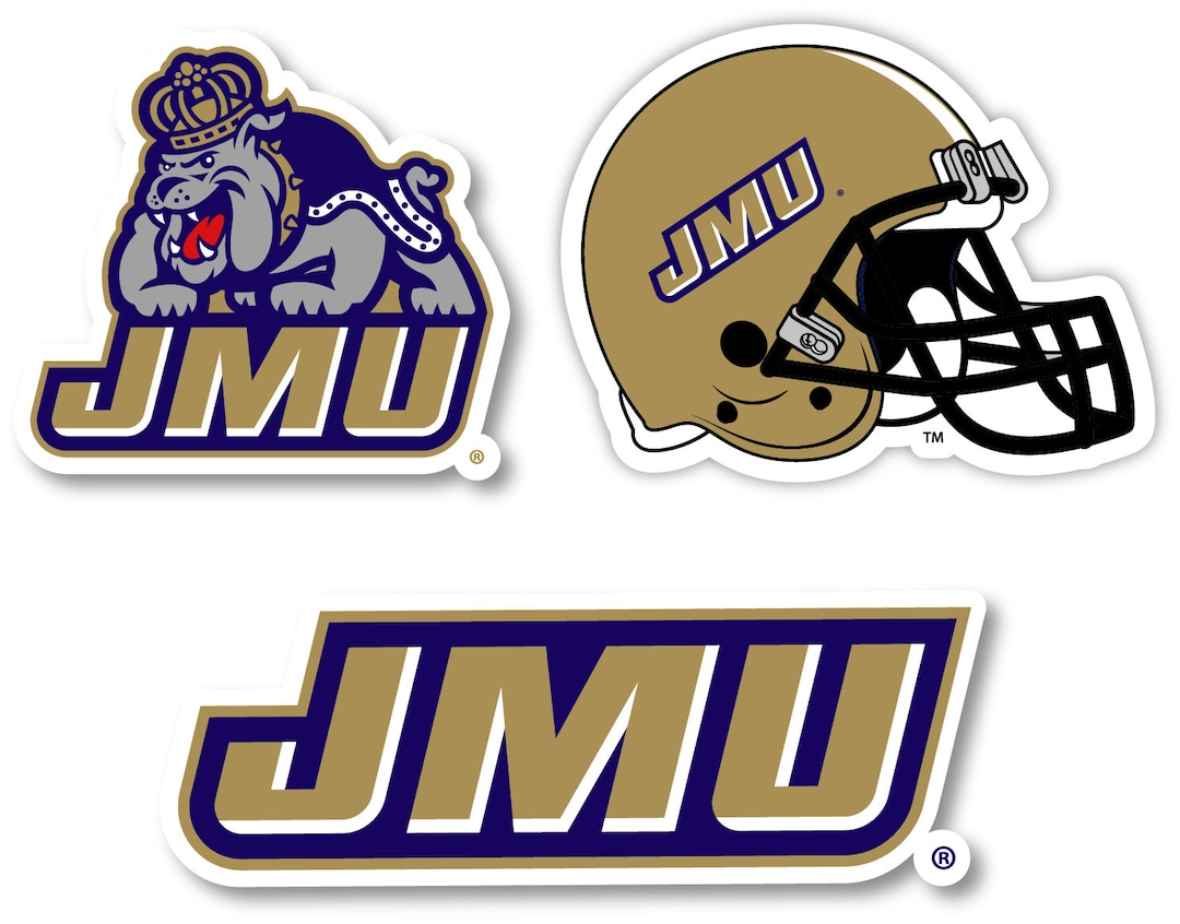 James Madison Dukes Set of 3 Vinyl Decal Stickers 4 Inches Each - Etsy