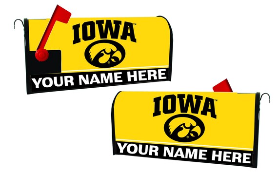 Personalized Customizable Iowa Hawkeyes Mailbox Cover Design - Etsy