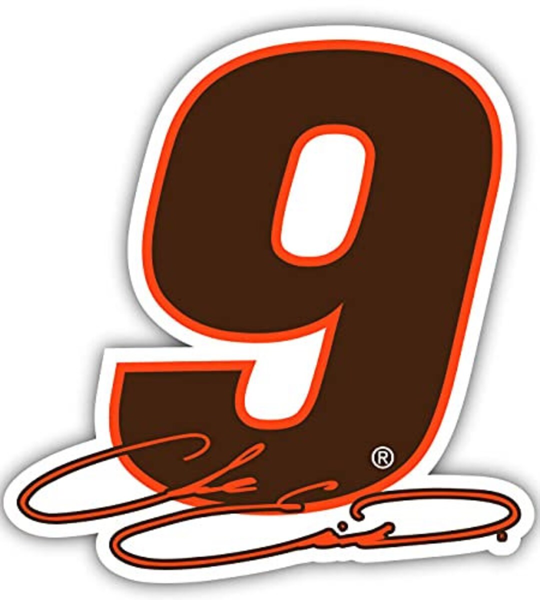 Chase Elliott 9 NASCAR Hooters Throwback 3 X 6.5-inch Vinyl Decal ...