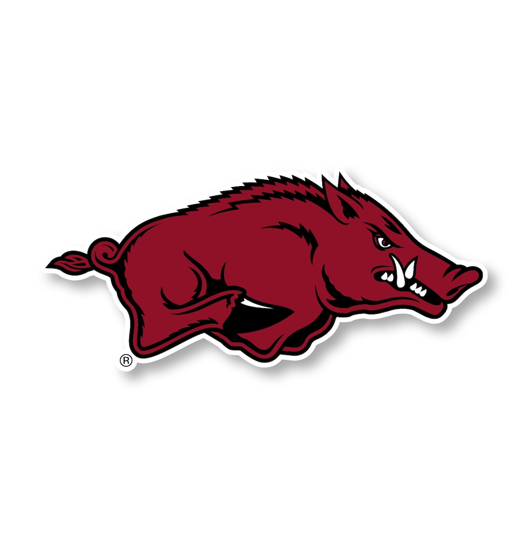 Arkansas Razorbacks Vinyl Mascot Decal Sticker Officially Licensed - Etsy