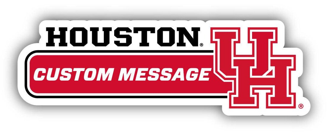 University of Houston 4-inch Wide Customizable Vinyl Decal Sticker - Etsy