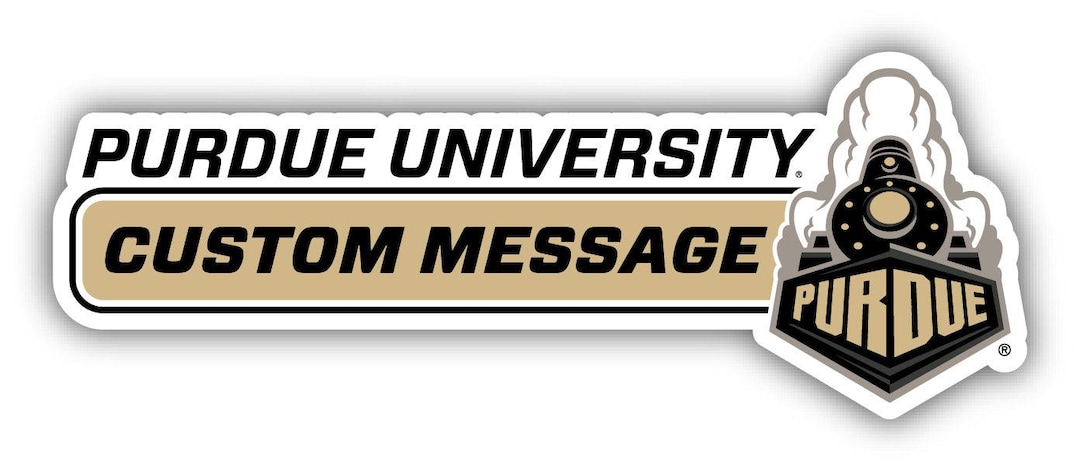 Purdue Boilermakers 4-inch Wide Customizable Vinyl Decal Sticker - Etsy