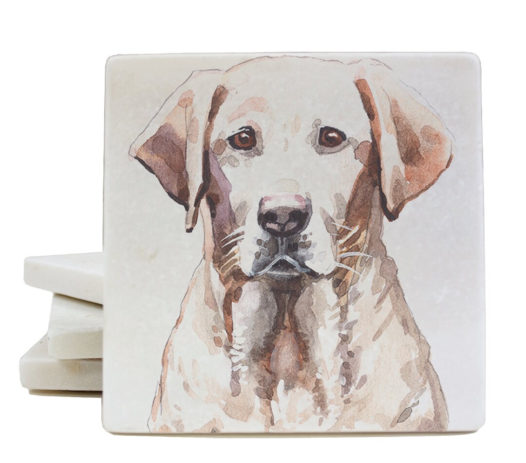 I Love My Labrador Retriever Marble Coaster for Drinks 4-pack - Etsy