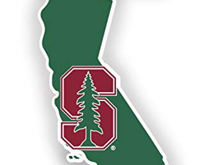Stanford University 4 Inch State Shape Vinyl Decal Sticker - Etsy