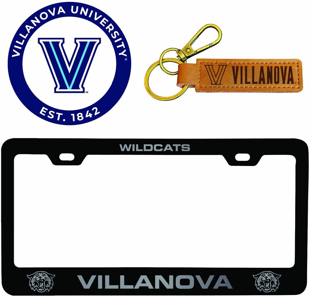 Villanova Wildcats Offic. Lic. Auto Pack – License Plate Frame ...