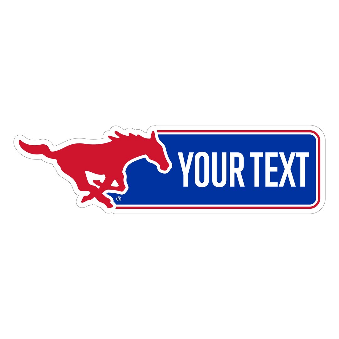 Southern Methodist University Customizable Vinyl Sticker/magnet ...