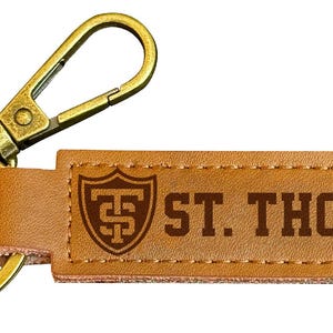 University of St. Thomas Leather Keychain 3.25" Long - Etsy