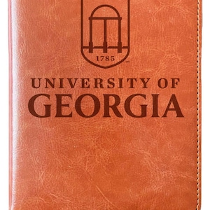 Georgia Bulldogs Engraved 8" X 5" Leather Journal Officially Licensed ...