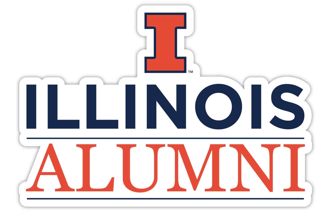 Illinois Fighting Illini 4-inch Laser Cut Alumni Vinyl Decal Sticker - Etsy
