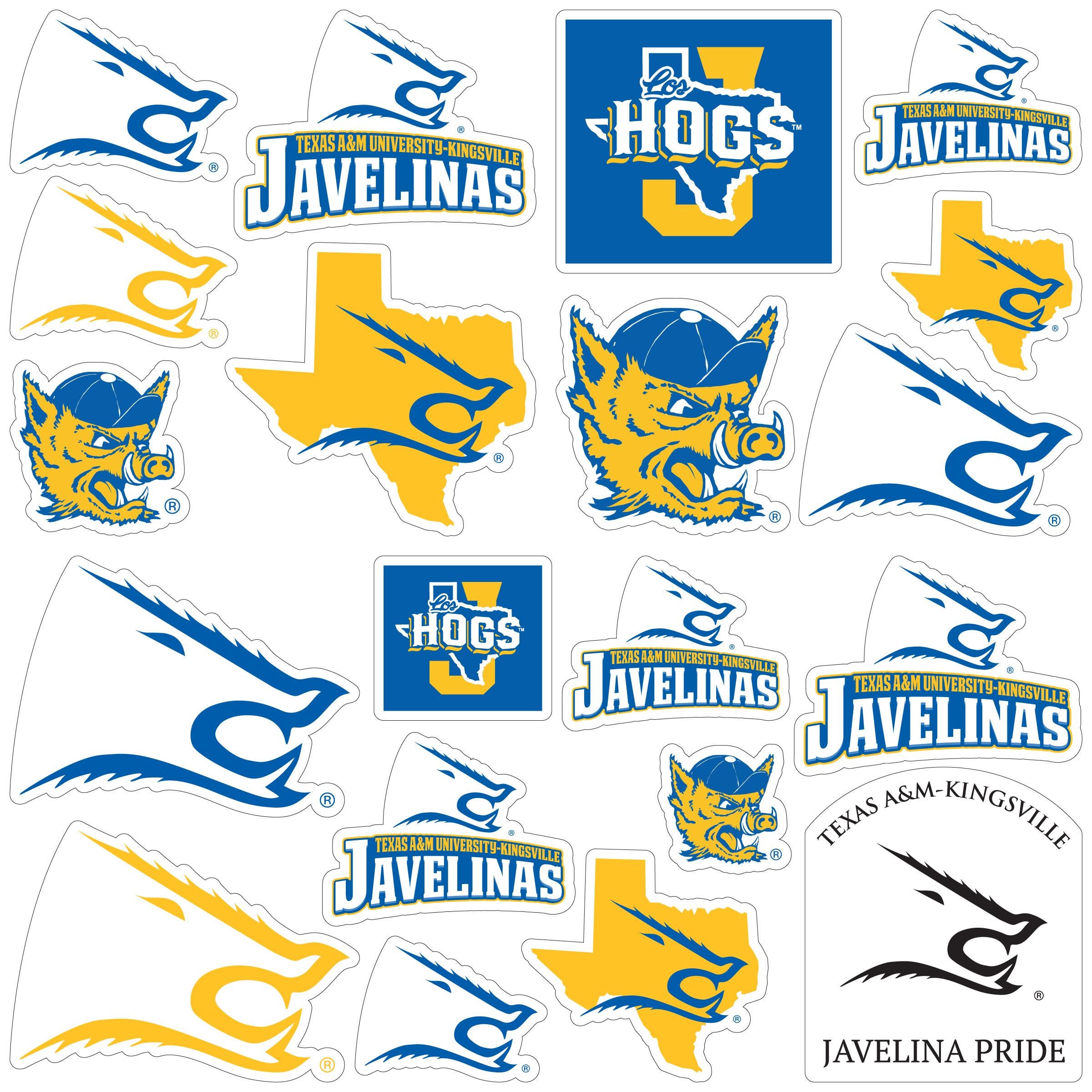 Texas A&M Kingsville Javelinas Officially Licensed College Sticker ...