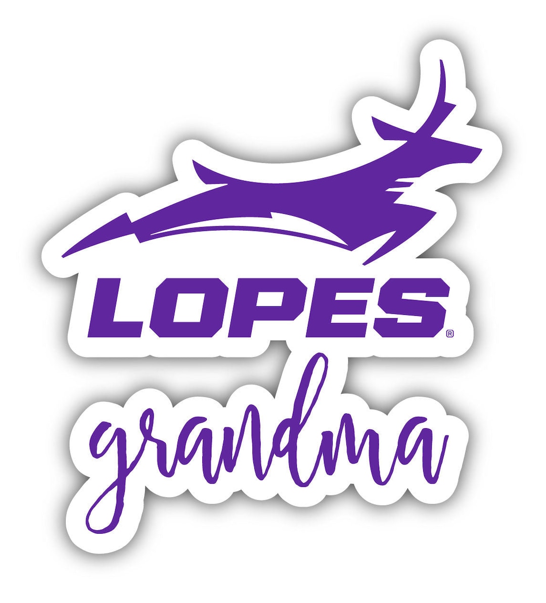 Grand Canyon University Lopes 4 Inch Proud Grandma Die Cut Decal - Etsy