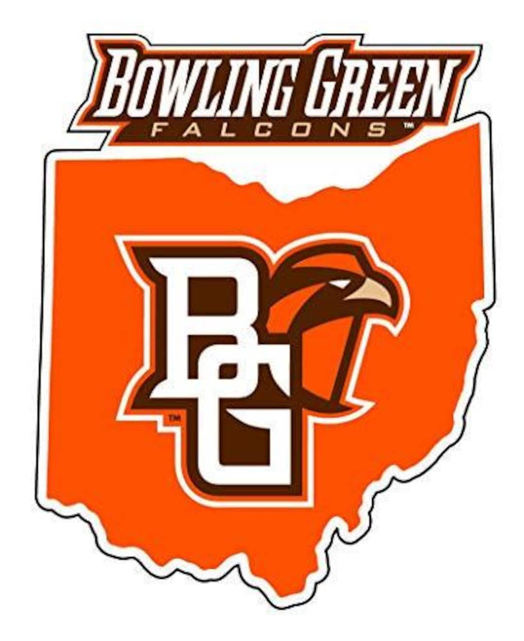 Bowling Green Falcons 4 Inch State Shape - Sticker / Magnet Choice - Etsy